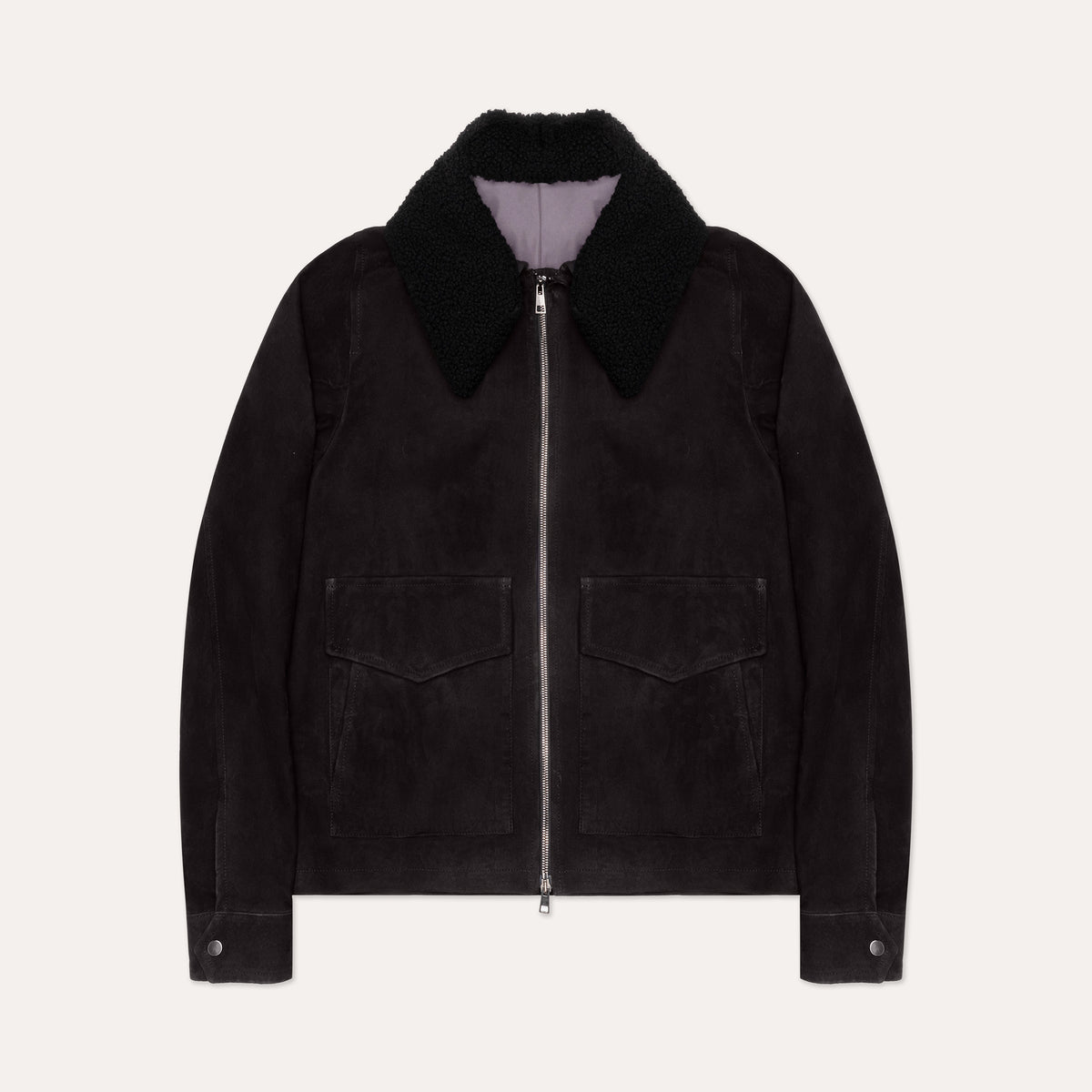 Black Suede Flight Jacket – JMueser